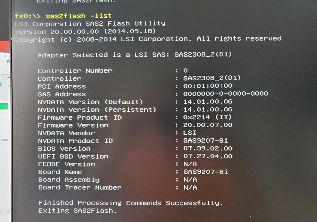 IBM M5110刷SAS2308固件变成LSI 9207-8i直通IT卡